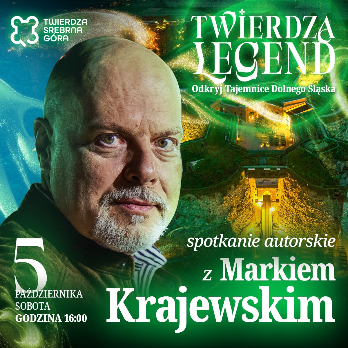 Odkryj mroczne zakamarki literatury – Marek Krajewski na Twierdzy Legend - Twierdza Srebrna Góra